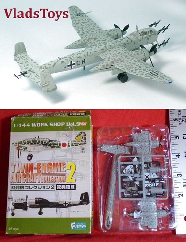 F-Toys 1/144 Twin-engine #2 Luftwaffe Heinkel He219 A-7 Night Fighter ...