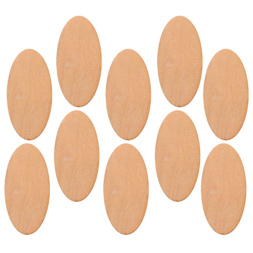 10pcs Crafting Wood Crafts Wood Craft Supplies Wood Oval Craft ...