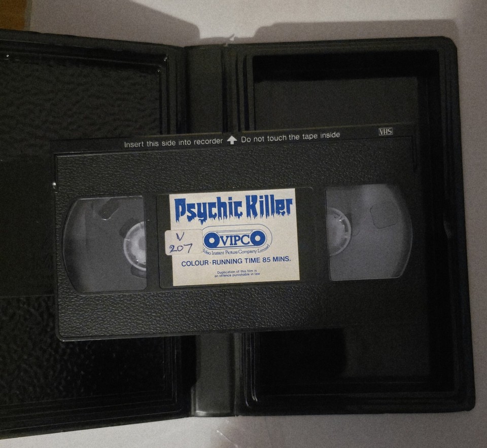 Psychic Killer Pre Cert VHS - Vipco Big Box - Original Video Nastie ...