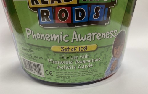 LEARNING RESOURCES READING RODS PHONEMIC AWARENESS PRE K+ HOMESCHOOL ...
