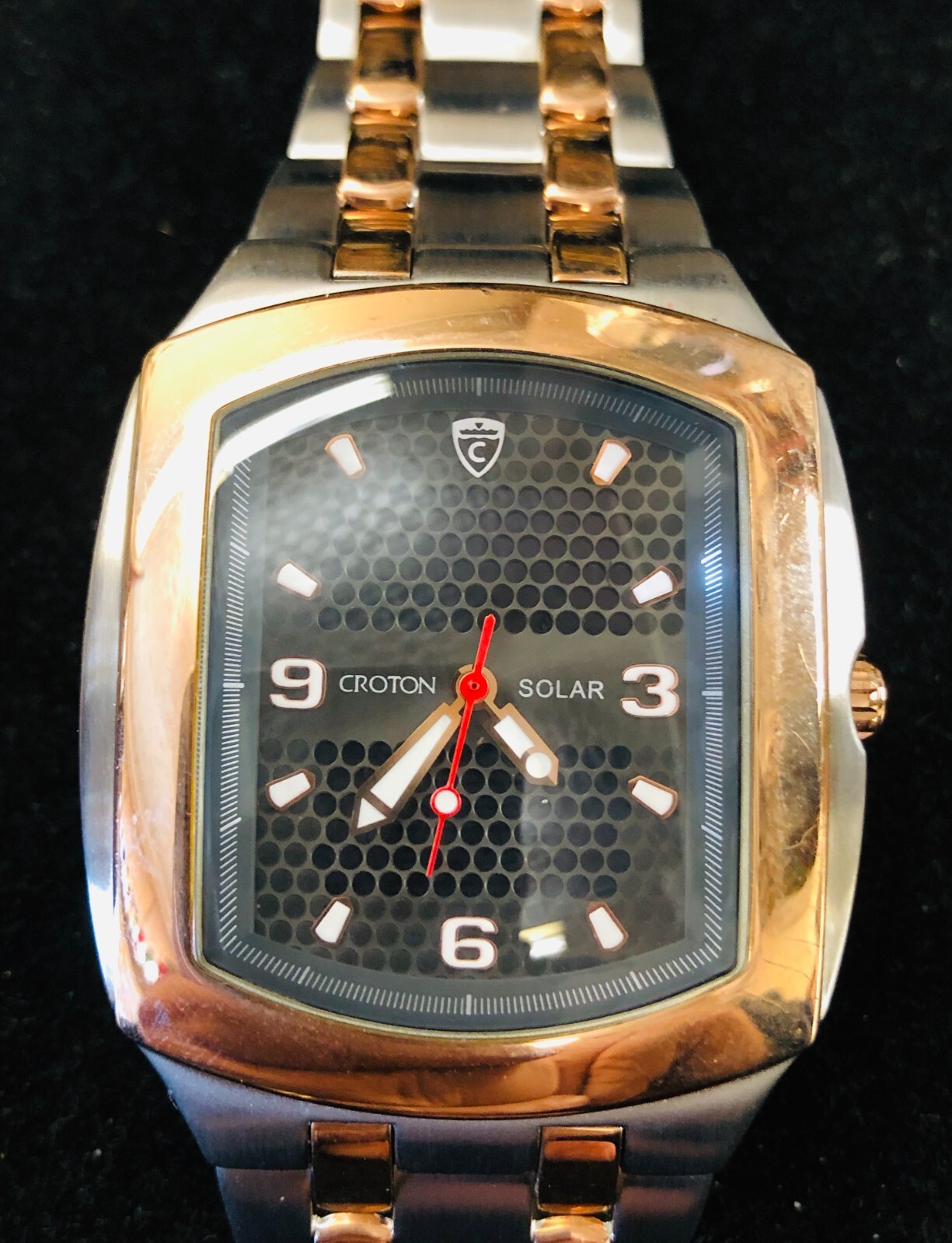Vintage Men's Croton Solar Watch RARE! Looks New! / 2… - Gem
