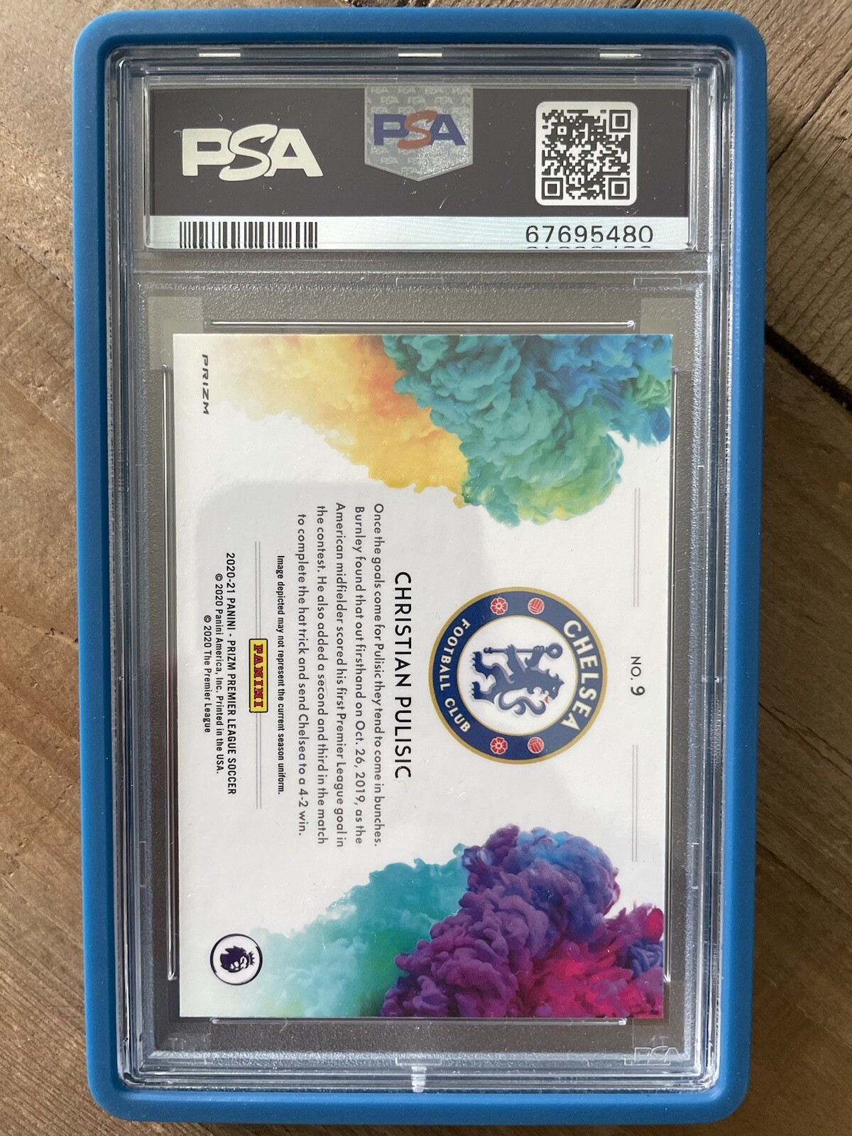 2020-21 Panini Prizm Premier League - Color Blast Christian Pulisic #9 ...