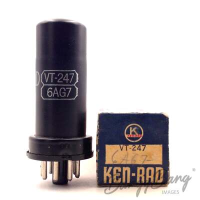 Ken-Rad 6AG7/VT-247 Video Buffer Amp. Metal Power Pentode Audio Vacuum ...