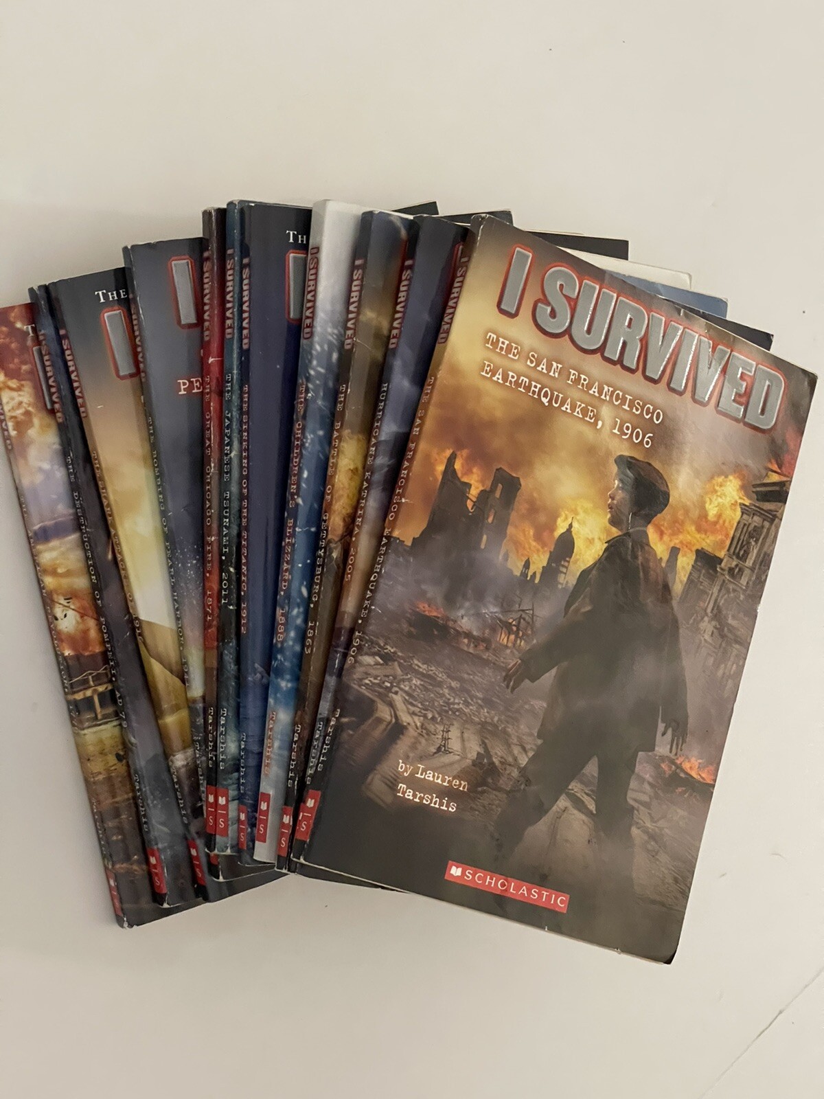 LOT of 11 I SURVIVED / Survivors PB CHAPTER LAUREN TARSHIS SCHOLASTIC ...