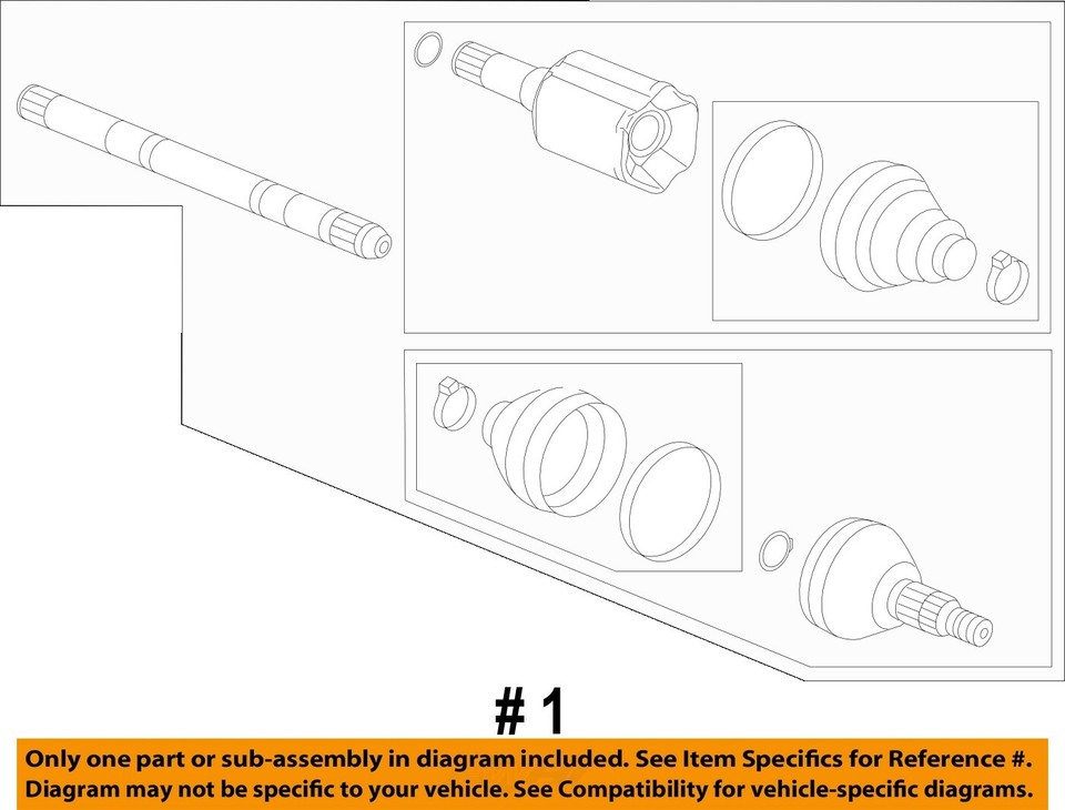 GM OEM 19-23 Malibu Front Suspension Drive Axles-Axle Assy 84066553 | eBay