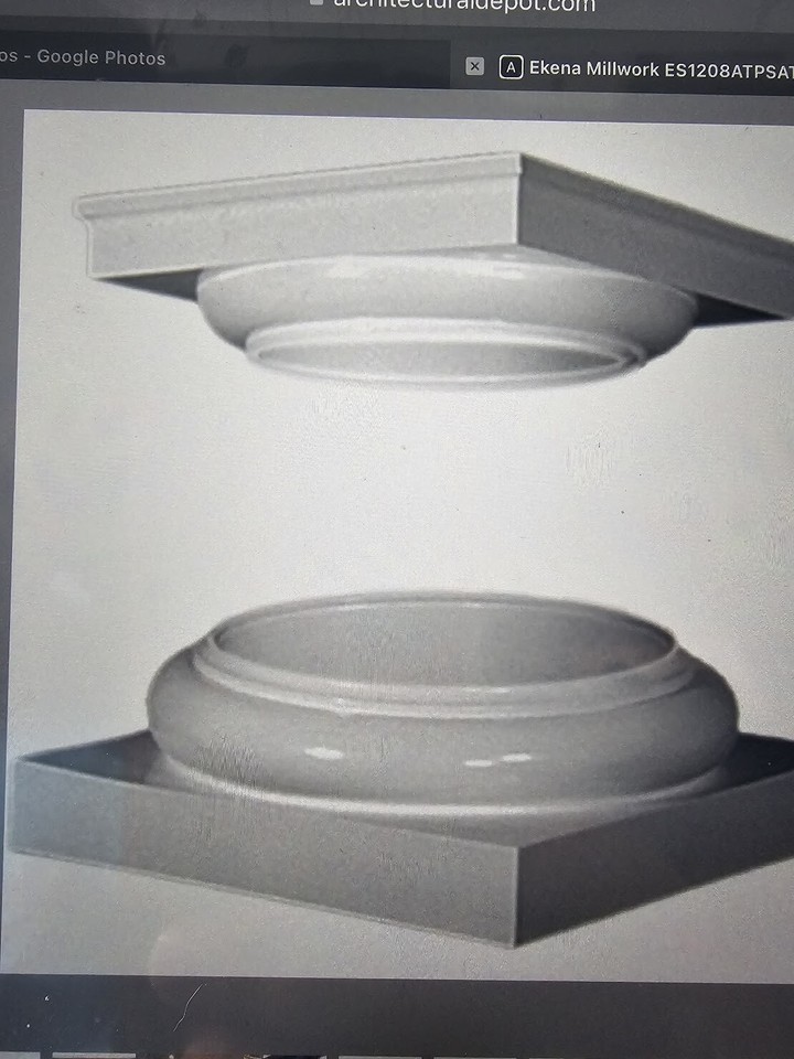 FIberglass Tapered Smooth Column with Tuscan Capital & Base | eBay