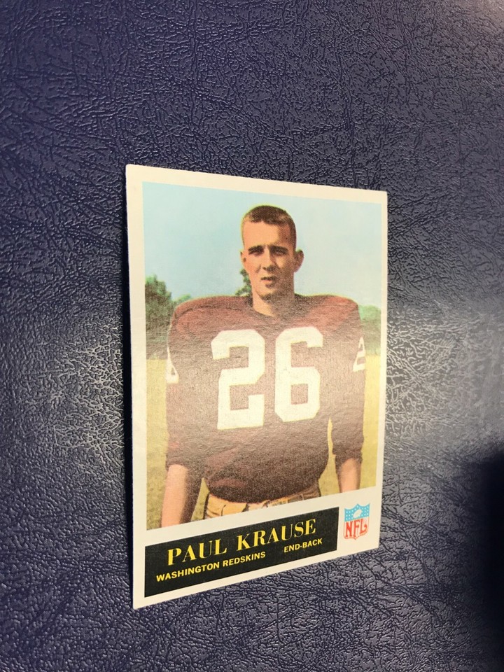 1965 Philadelphia Football #189 Paul Krause RC - Vikings Redskins HOF ...