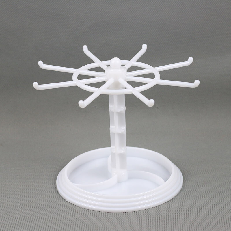 Rotating Rack Jewelry Keyring Display Hanger 2 Tier Revolving Stand ...