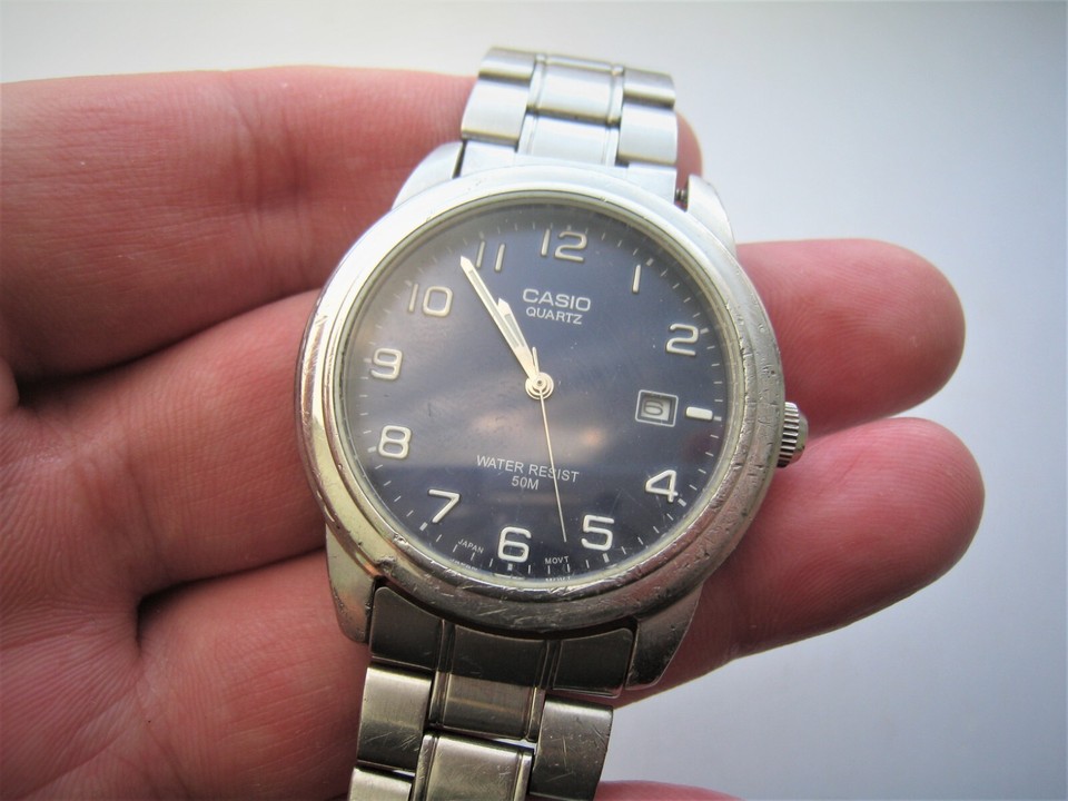 casio quartz watch mens MTP-1266 module 2719 Japan 50m WR 36mm | eBay