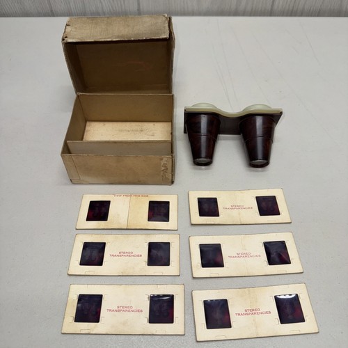 Vintage Stereo Slide stereo-opticon Viewer Plastic Made in USA + 6 ...