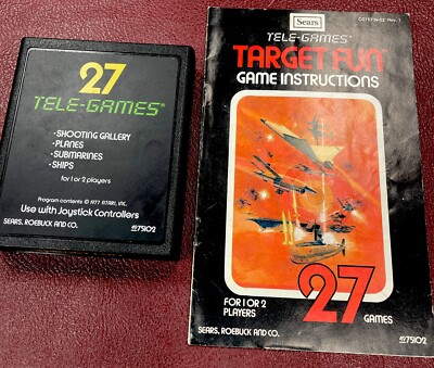 Target Fun (Atari 2600, 1977) With Instructions! Tested And Playing ...