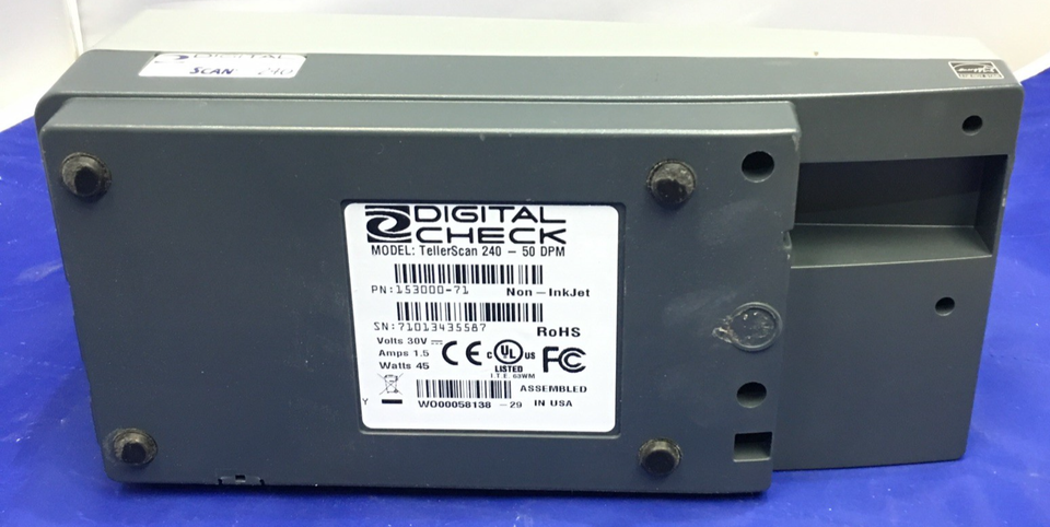 DIGITAL CHECK TellerScan 240 - 50 DPM/153000-71 | eBay