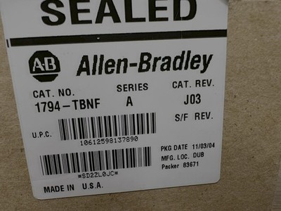 Allen Bradley 1794-TBNF Fused Terminal Base Flex I/O (New open Box) | eBay