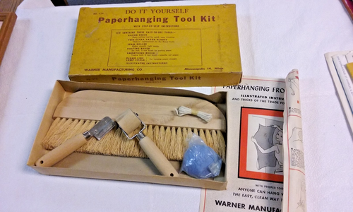 1952 Warner Mfg. Co. Paper Hanging Tool Kit - New in Box - New Old ...