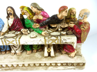 Last Supper Tabletop Sculpture Jesus And Apostles Cast Chalk Hand ...