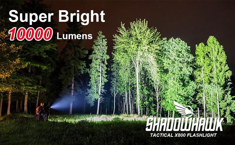 Shadowhawk Tactical Striking Telescopic Flashlight X800 Battery Charger ...