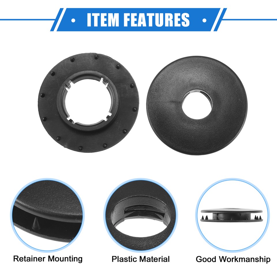 Pack(2) Car Holder Retainer for Ford Durable Plastic Black Floor Mat ...