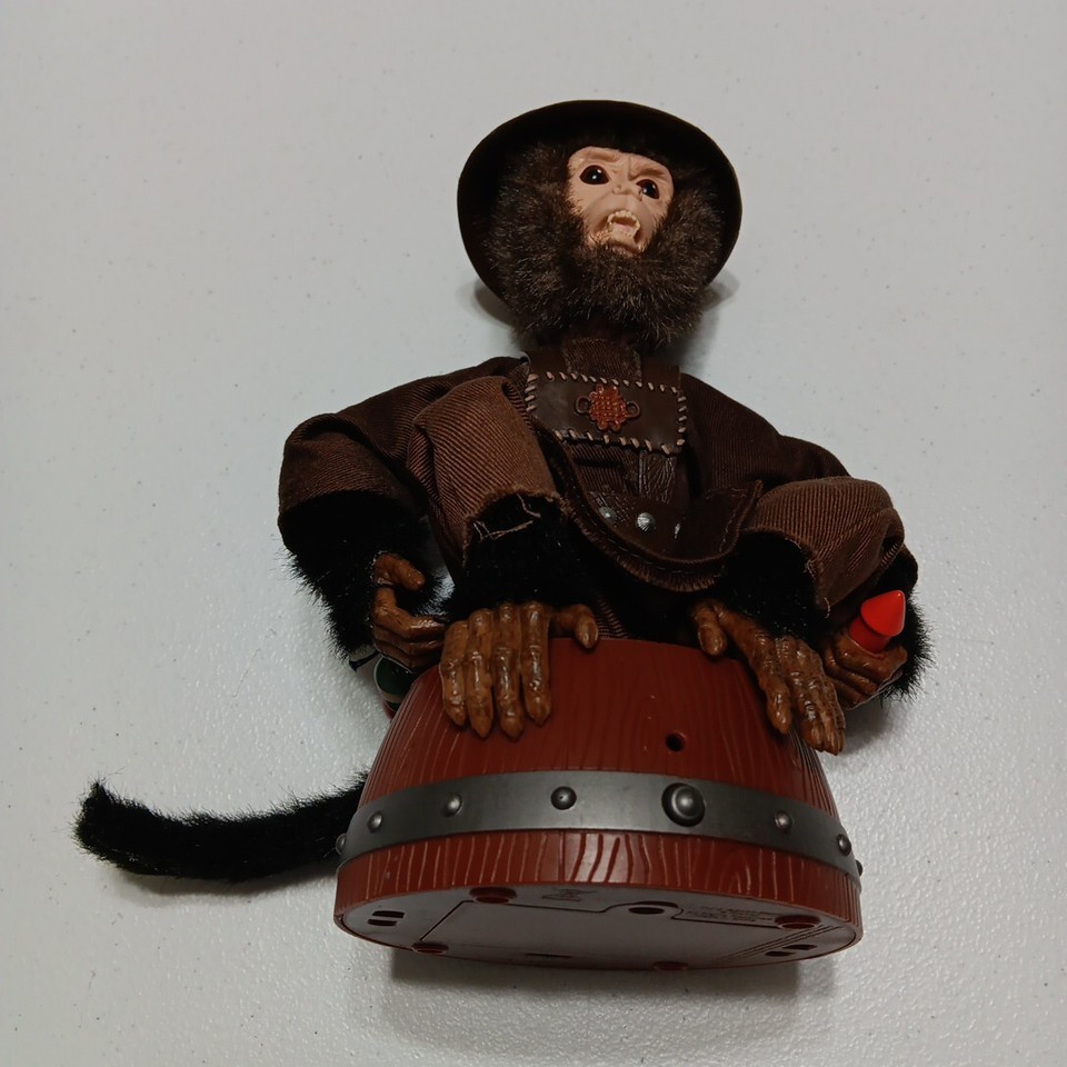 DISNEY ZIZZLE 2007 JACK THE MONKEY MOTION ACTIVATED 8" PIRATES OF ...