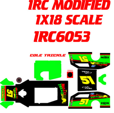 1RC MODIFIED 1RC605 WRAP THEME COLE TRICKLE KYLE PETTY MELLO YELLOW | eBay