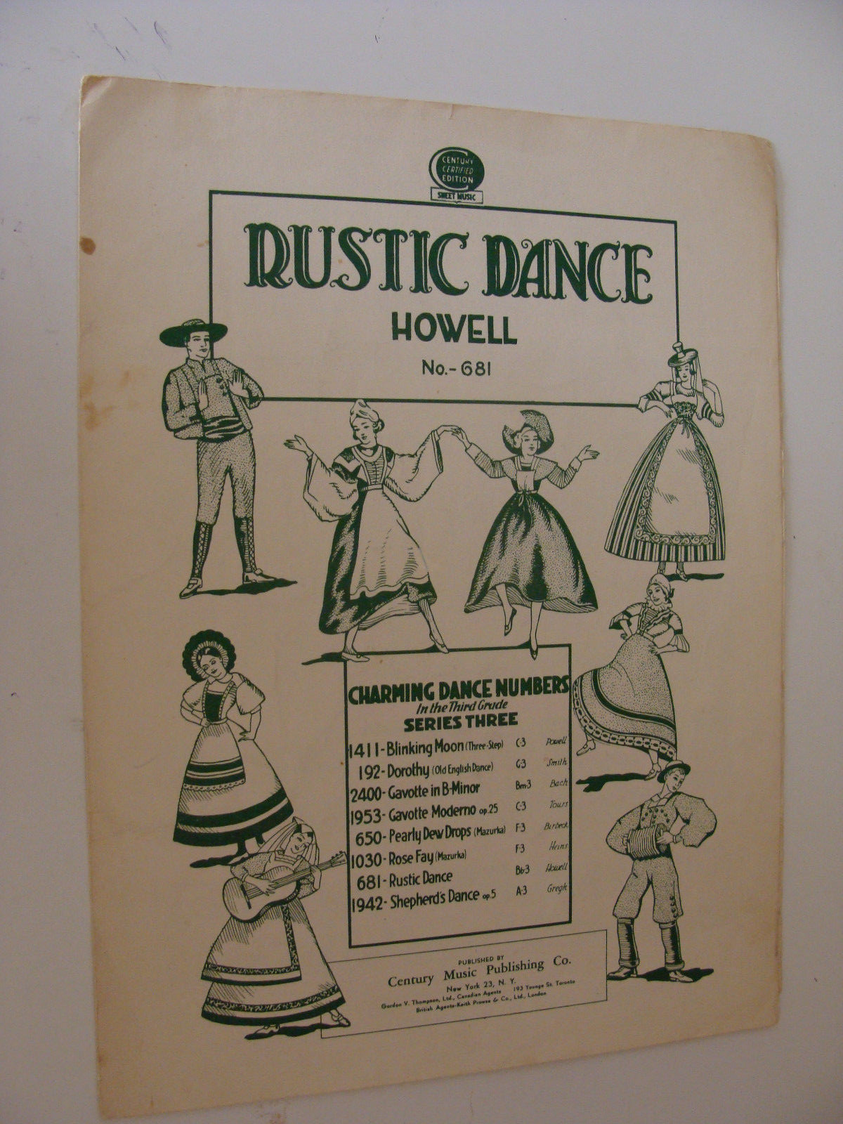 Rustic Dance C R Howell piano solo Ethnic Costumes Cover | eBay