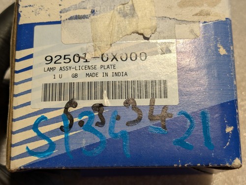 HYUNDAI I10 2007-2024 LAMP ASSY LICENSE PLATE LIGHT 92501-0X000 GENUINE ...