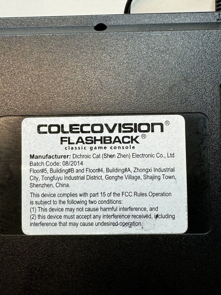 ColecoVision Flashback Collector's Edition Atgames Classic Game Console ...