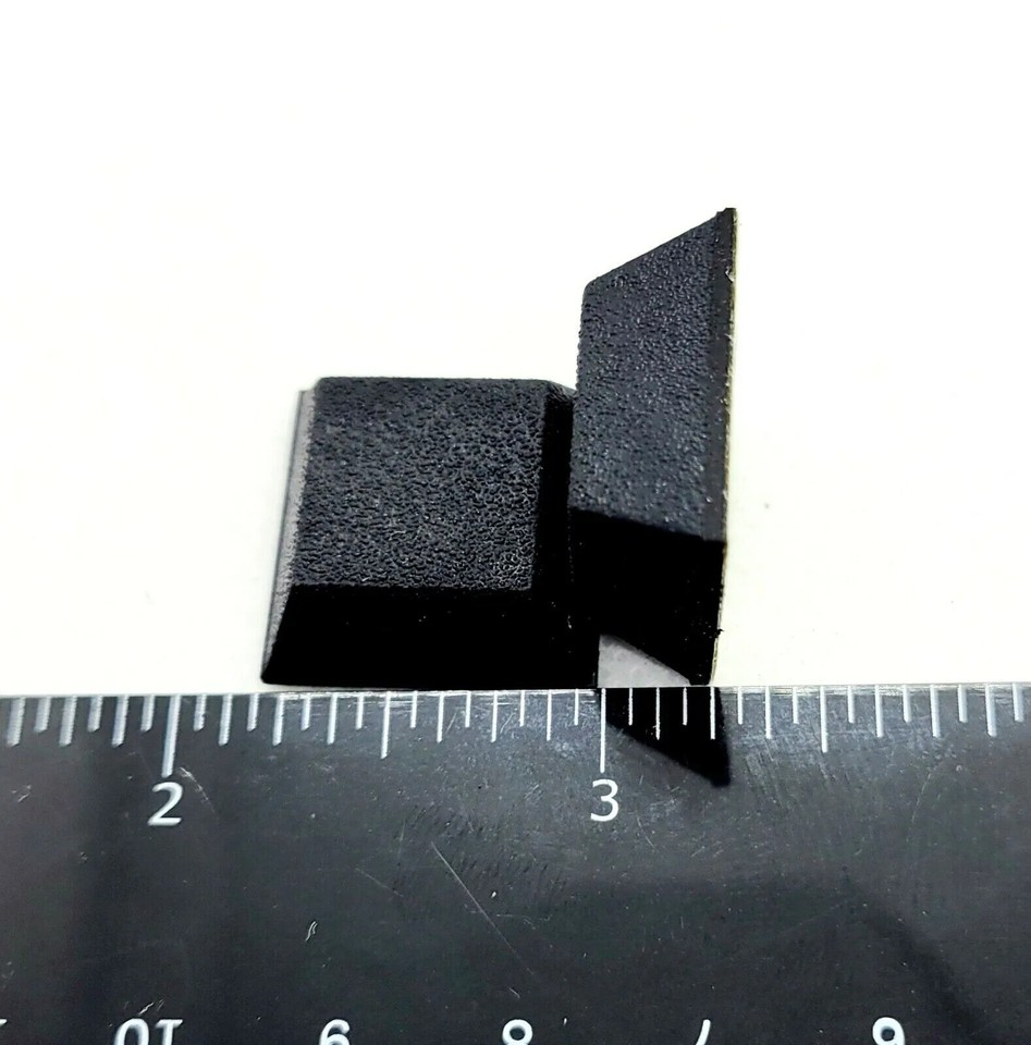 3/4" Wide x 5/16 Thick Square Rubber Stick on Feet Adhesive Backed ...