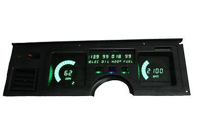 1984-1989 C4 Corvette Digital Dash Panel Green LED Gauges Lifetime ...