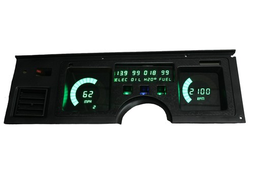 1984-1989 C4 Corvette Digital Dash Panel Green LED Gauges Lifetime ...