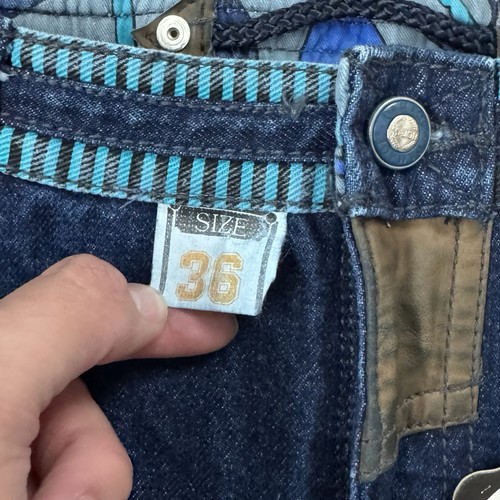 NWT Vintage 90s Major Damage Jeans Denim Patchwork Baggy Mens Size ...