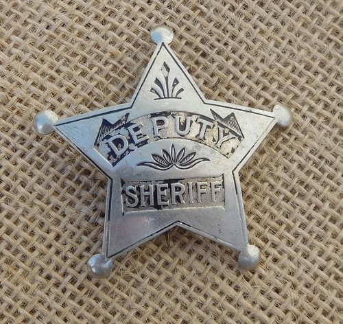 Vintage Deputy Sheriff Badge, 2" 5pt star PinBack, Sachs-Lawlor Denver ...