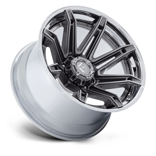 20X10 Fuel 1PC FC401 BRAWL 8X180 -18MM PLATINUM WITH CHROME LIP (4) | eBay