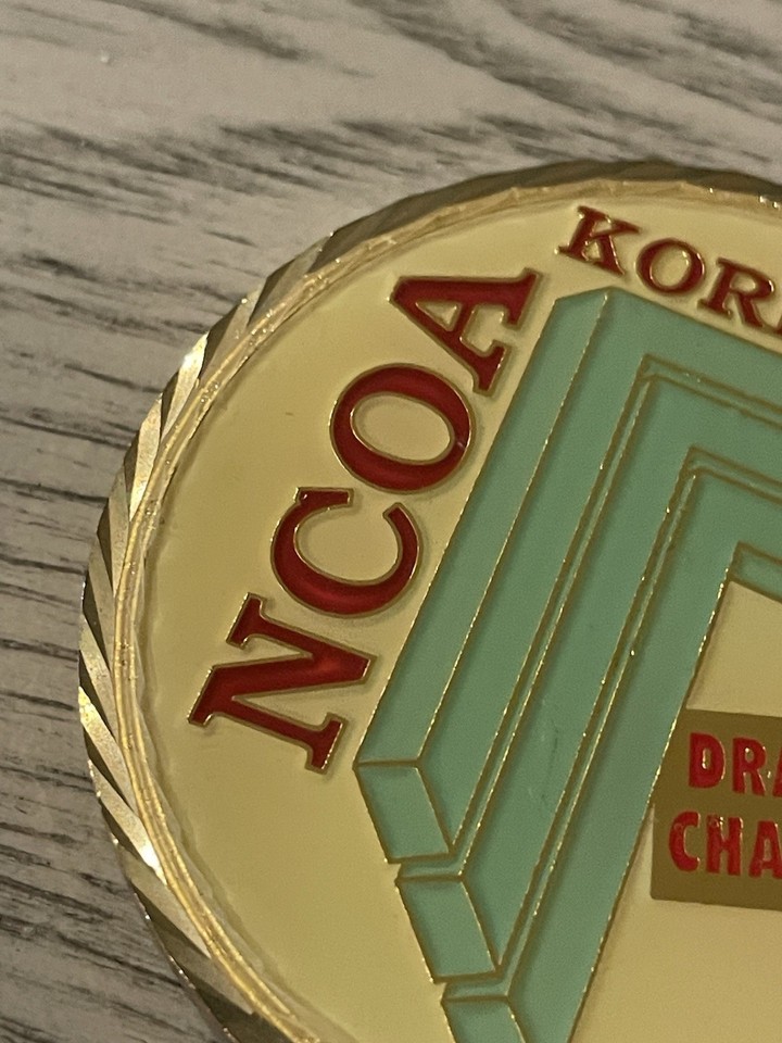 NCOA Korea Challenge Coin Dragon Hill Chapter 1507 Strength In Unity ...