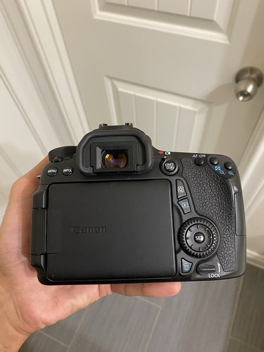 Canon EOS 70D 20.2MP DSLR Camera (Body Only) Black - Low Shutter Count ...