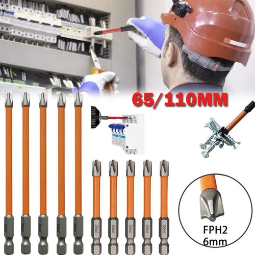 5pc,Magnetic Special Slotted Cross Screwdriver Bit For Electrician FPH2 ...