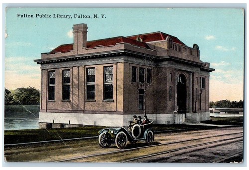 1911 Fulton Public Library Exterior Building Fulton New York NY Vintage ...