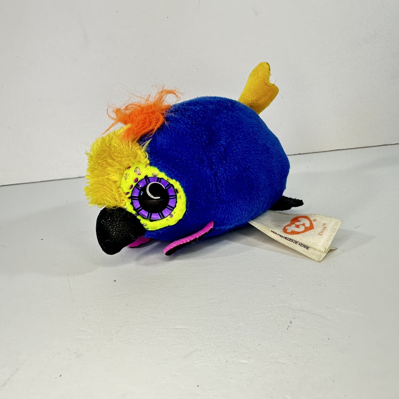 TY Beanie Boos Teeny Tys 4" DIVA Parrot Beanie Baby Plush Stuffed ...