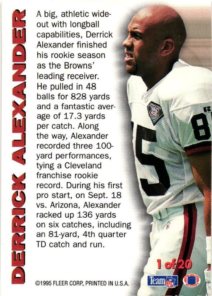DERRICK ALEXANDER CARD # 1 FREE SHIPPING B11R2S30P1 | eBay