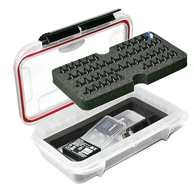 Waterproof Micro SD Card Case Pouch Clear Holds 52x Memory Card Holder ...