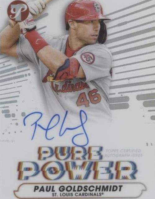2022 Topps Pristine - Pure Power Autographs Paul Goldschmidt #PPA-PG ...