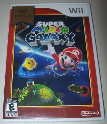 WII SUPER MARIO GALAXY NINTENDO SELECTS COMPLETE WITH DISC MANUAL ...