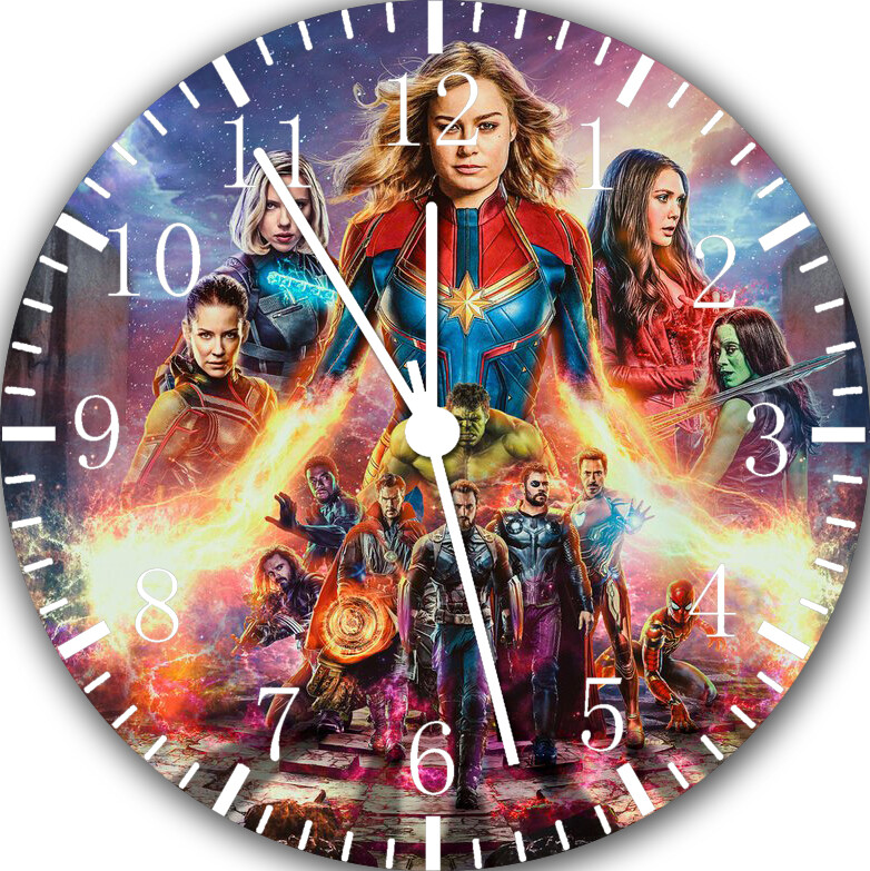 The Avengers Endgame Frameless Borderless Wall Clock Nice For Gifts or ...