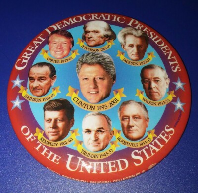 Great Democratic Presidents of the United States Button | eBay