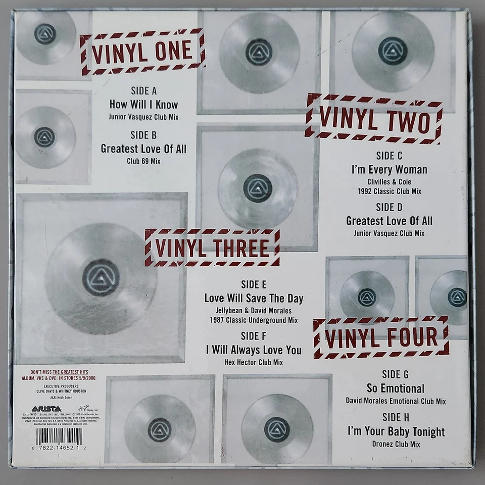 WHITNEY HOUSTON “The Unreleased Mixes” 4xLP Box Set (Arista, orig 2000) | eBay