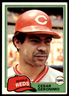 1981 Topps Baseball Card Cesar Geronimo Cincinnati Reds #390 | eBay