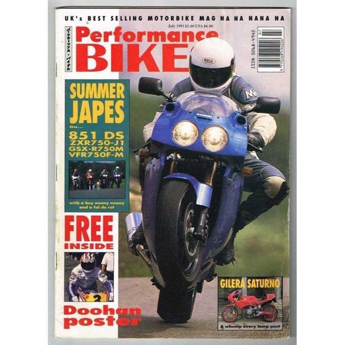 Performance Bikes Magazine July 1991 mbox3107/c Summer Japes on 851 DS ...