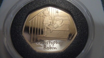 GOLD 50P 2020 PROOF GOLD 22CT CHISTOPHER ROBIN ROYAL MINT | eBay UK
