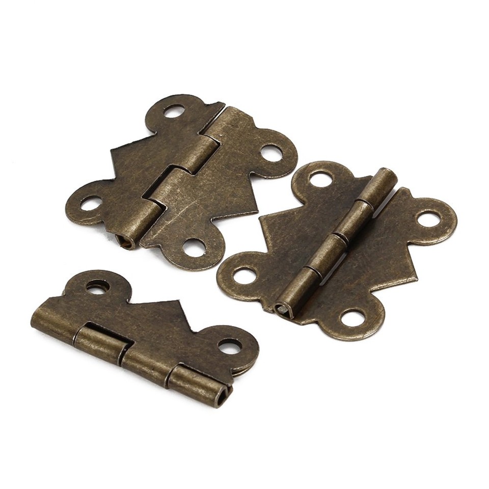 20pcs Vintage Mini Fer Chargons Cabinet Armoire Tiroir Butt Hinges ...