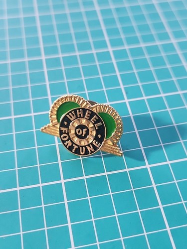 Vtg Wheel Of Fortune Logo Gameshow Gold Tone Lapel Pin | eBay