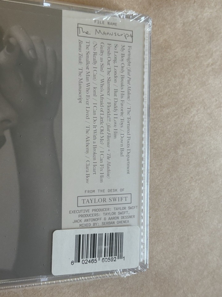 Taylor Swift ~ ttpd CD + hand SIGNED photo SEALED Tortured Poets ...